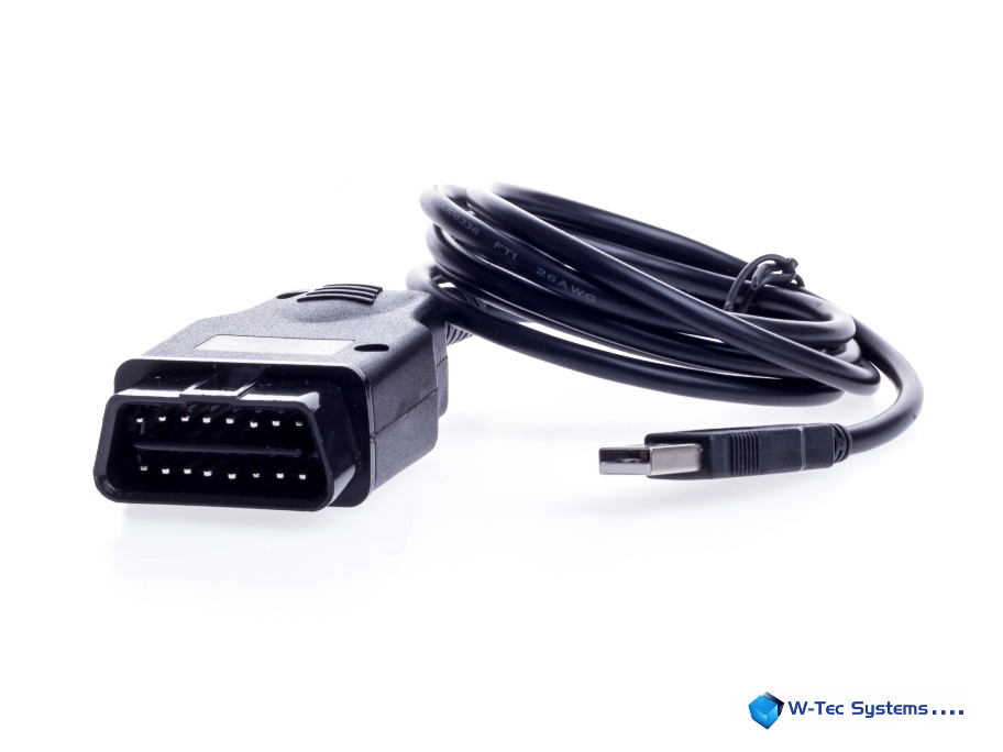 Hochwertiges OBD2/EOBD Audi, VW, Skoda, Seat Interface mit USB Stecker ...